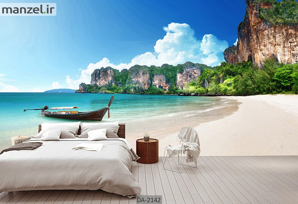پوستر دیواری طرح ساحل DA-2142 - خرید با بهترین قیمت - فروشگاه منزل