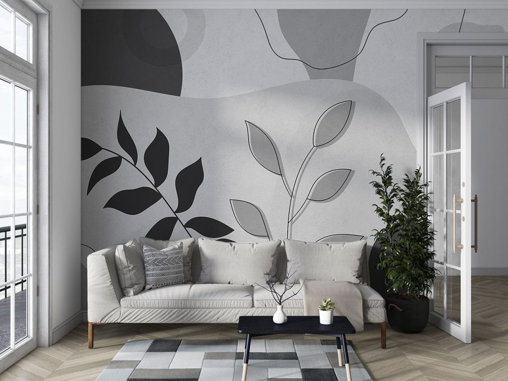 پوستر دیواری مدرن طرح برگ M12110440 - خرید با بهترین قیمت - فروشگاه منزل