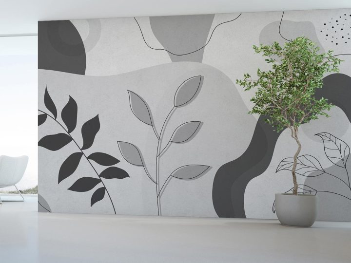 پوستر دیواری مدرن طرح برگ M12110440 - خرید با بهترین قیمت - فروشگاه منزل