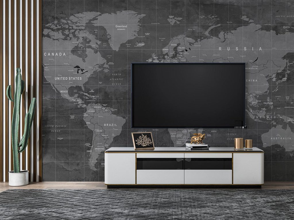 پوستر دیواری نقشه جهان M11023800 - خرید با بهترین قیمت - فروشگاه منزل