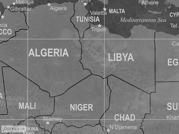 پوستر دیواری نقشه جهان M11023800 - خرید با بهترین قیمت - فروشگاه منزل